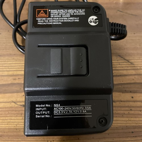 N64 Replacement Power Supply Adapter for Nintendo 64 Console – Tested ...