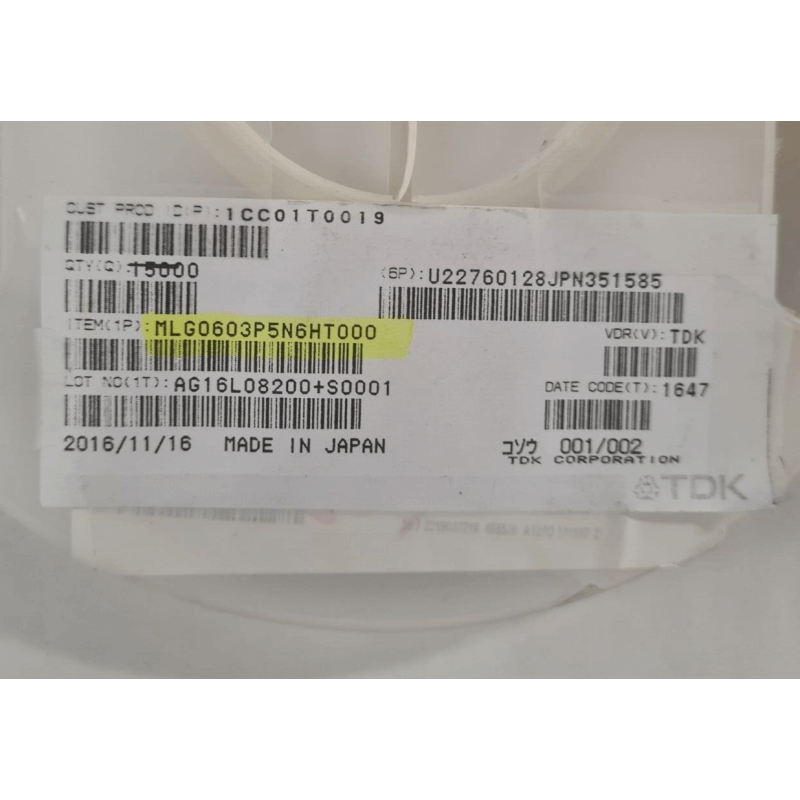 MLG0603P5N6HT000 Induct SMD 0201 3 TELIT Lot Of 1000 Units | eBay