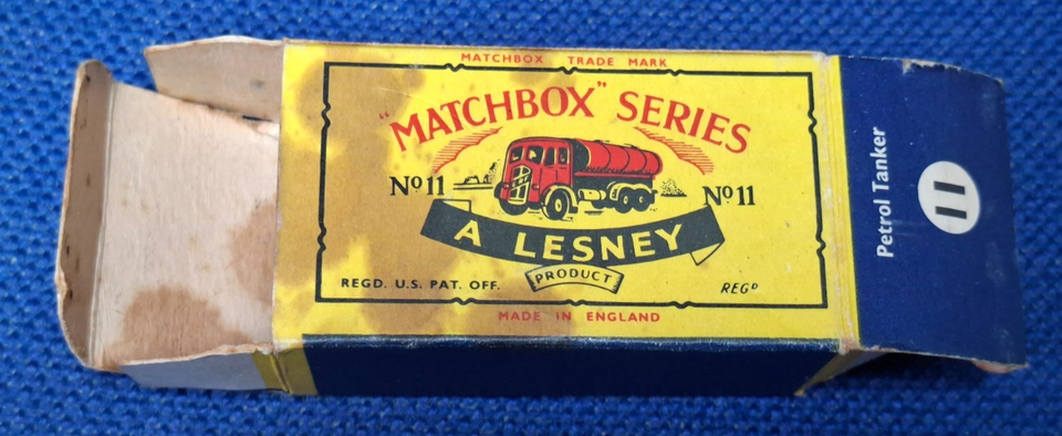 Matchbox Lesney Series No. 11 - Petrol Tanker - ORIGINAL EMPTY BOX ONLY ...