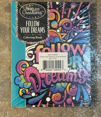 Follow Your Dreams Coloring Book Cra-Z Art Timeless Creations - 3 Pack ...