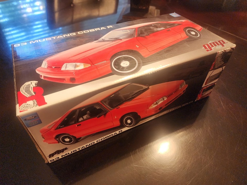 GMP MUSTANG 1/18 Red 1993 FORD MUSTANG Cobra-R SVT DIE CAST Limited ...