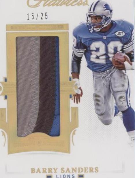 2021 Panini Flawless - Patches Barry Sanders #PAT-BST /25 (MEM) for ...