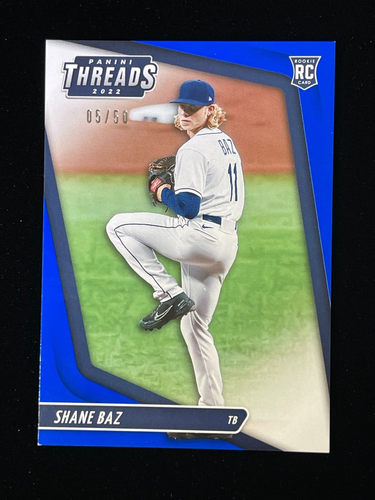 2022 Panini Chronicles - Threads Blue #25 Shane Baz /50 (RC) for sale ...