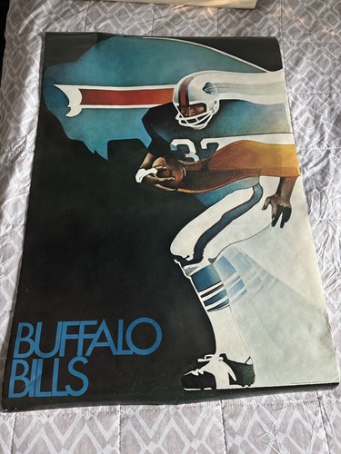 OJ Simpson, Buffalo Bills, Large 1974 Vintage Poster, Rare! + 3 Other ...
