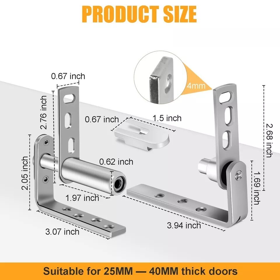 Heavy-Duty Self-Return Swinging Doors Hinge Saloon Door Hinge for Swing ...