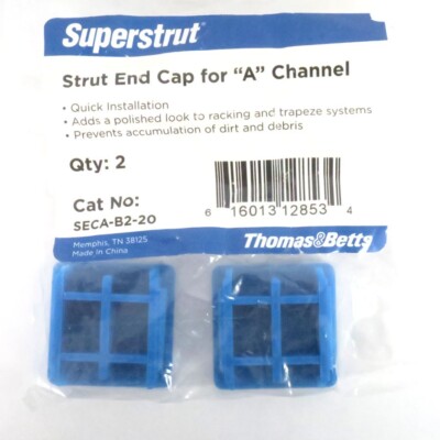 Superstrut Strut End Cap for "A" Channel Qty 2 Cat No: SECA-B2-20 | eBay
