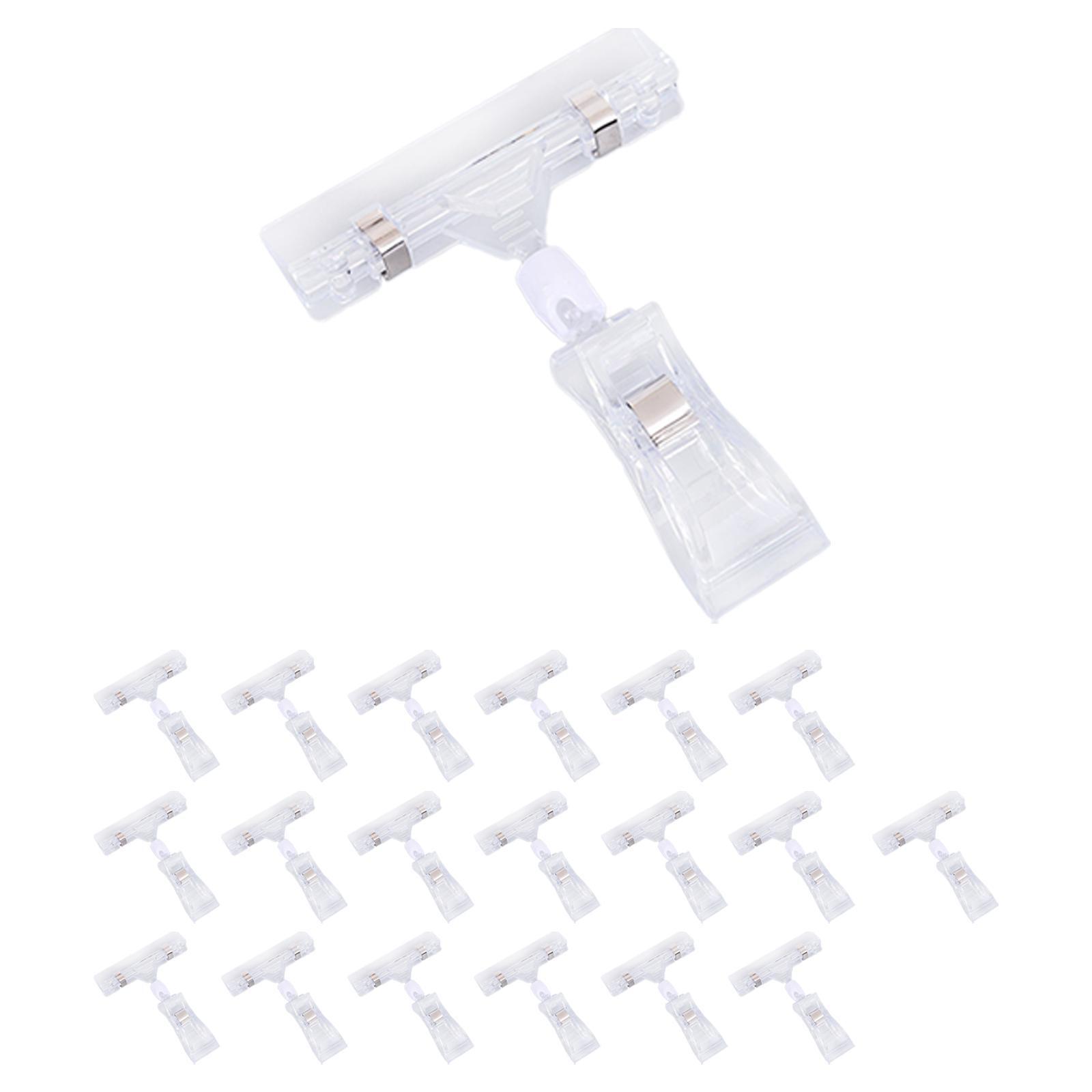 20Pcs Merchandise Sign Clips Price Tag Clips for Baskets Shops Retail ...