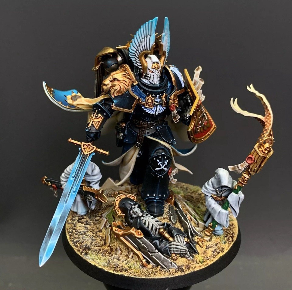 Dark Angels Lion El'Jonson Space Marines Painted Warhammer 40k *COMMISION* | eBay