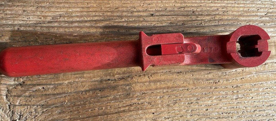 Vintage Locomotive Railroad Brake Handle Composite Lever ~ Red Color ...