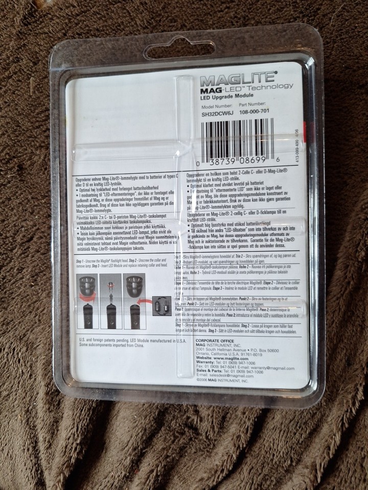 Maglite Mag-LED Technology LED Upgrade Module 3 Watt LED | eBay