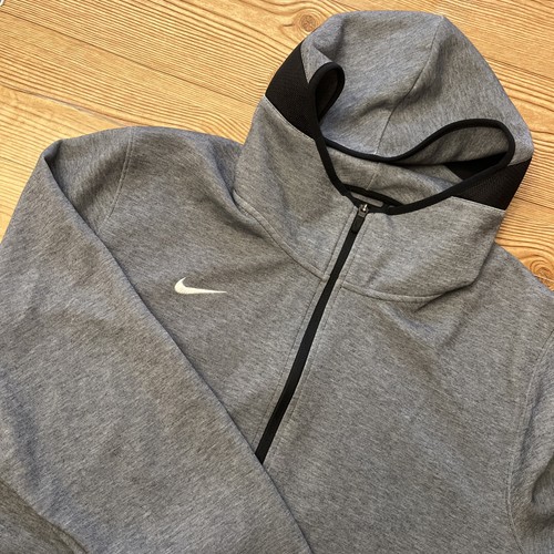 Nike Dri-Fit Showtime Full Zip Hoodie Jacket Mens Gray & Black 3XL | eBay
