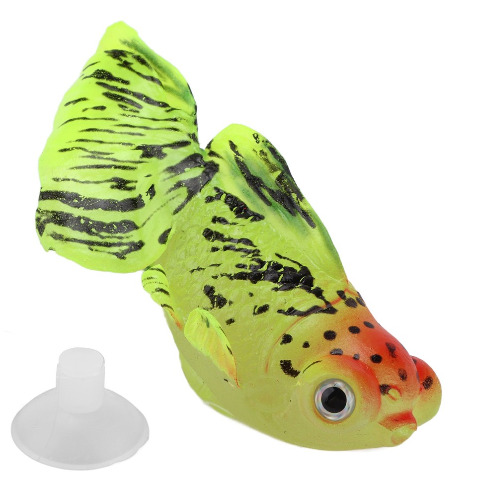 Artificial Fish Glowing Effect Silicone Simulation Gold Fish For Fish ...