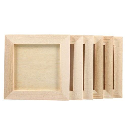 6Pcs Unfinished Picture Frames Rustic Frames Clay Picture Frame | eBay