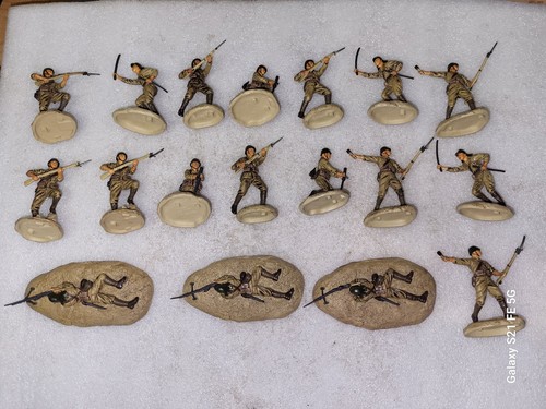 Lot of 21st Century Toys WW II Japanese Infantry Soldier (18) Figures 1 ...