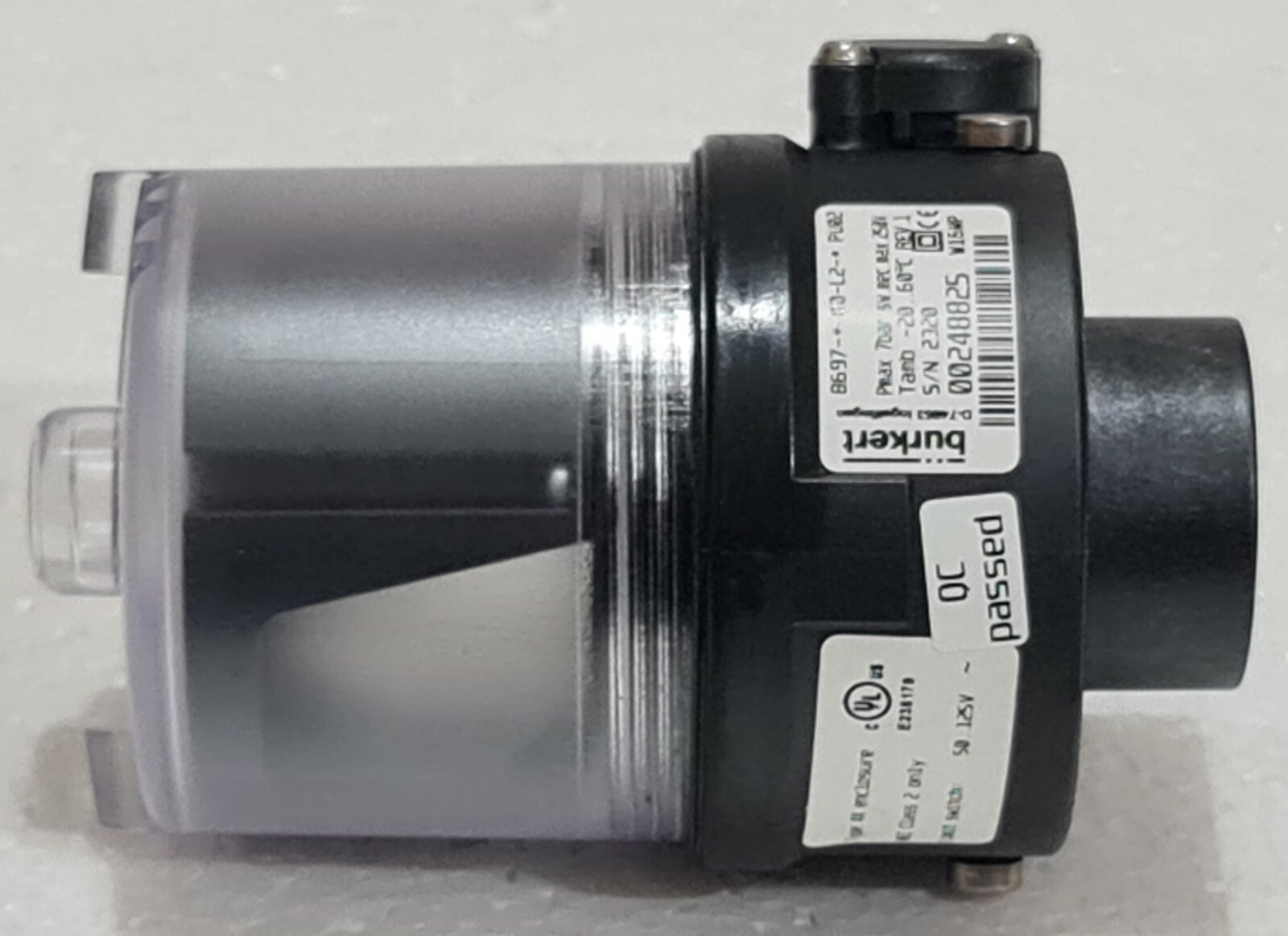 BURKERT 00248825 TYPE:8697 PNEUMATIC CONTROL UNIT 8697-*-00-L2-* PU02 S ...