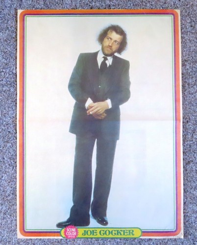 Vintage Music Ephemera: 1979 SCENE Colour Magazine Poster: JOE COCKER ...