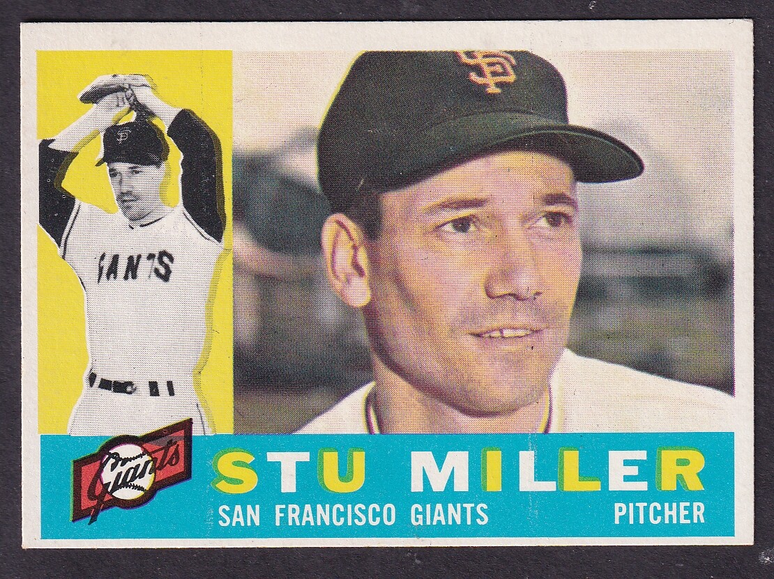 1960 TOPPS STU MILLER CARD NO:378 NEAR MINT CONDITION | eBay