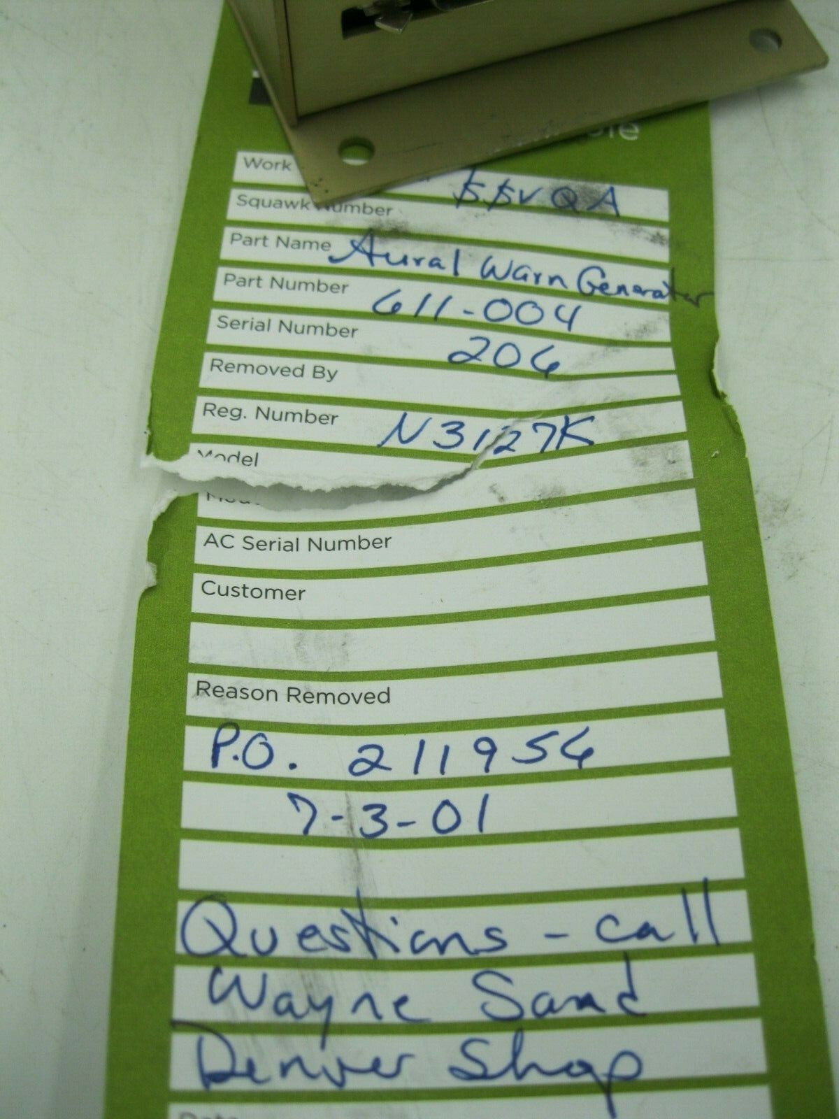 DB Systems Aural Warning Generator 611-004 | eBay