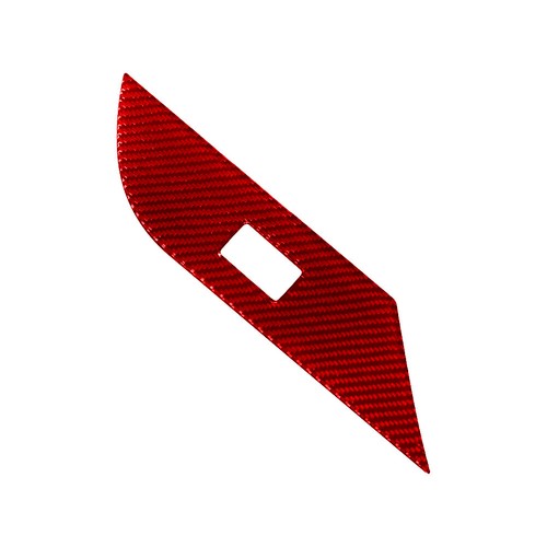 Red Carbon Fiber Interior Front Door Control Cover Trim For Toyota ...