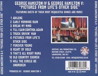 GEORGE HAMILTON IV/GEORGE HAMILTON V PICTURES FROM LIFE'S OTHER SIDE ...
