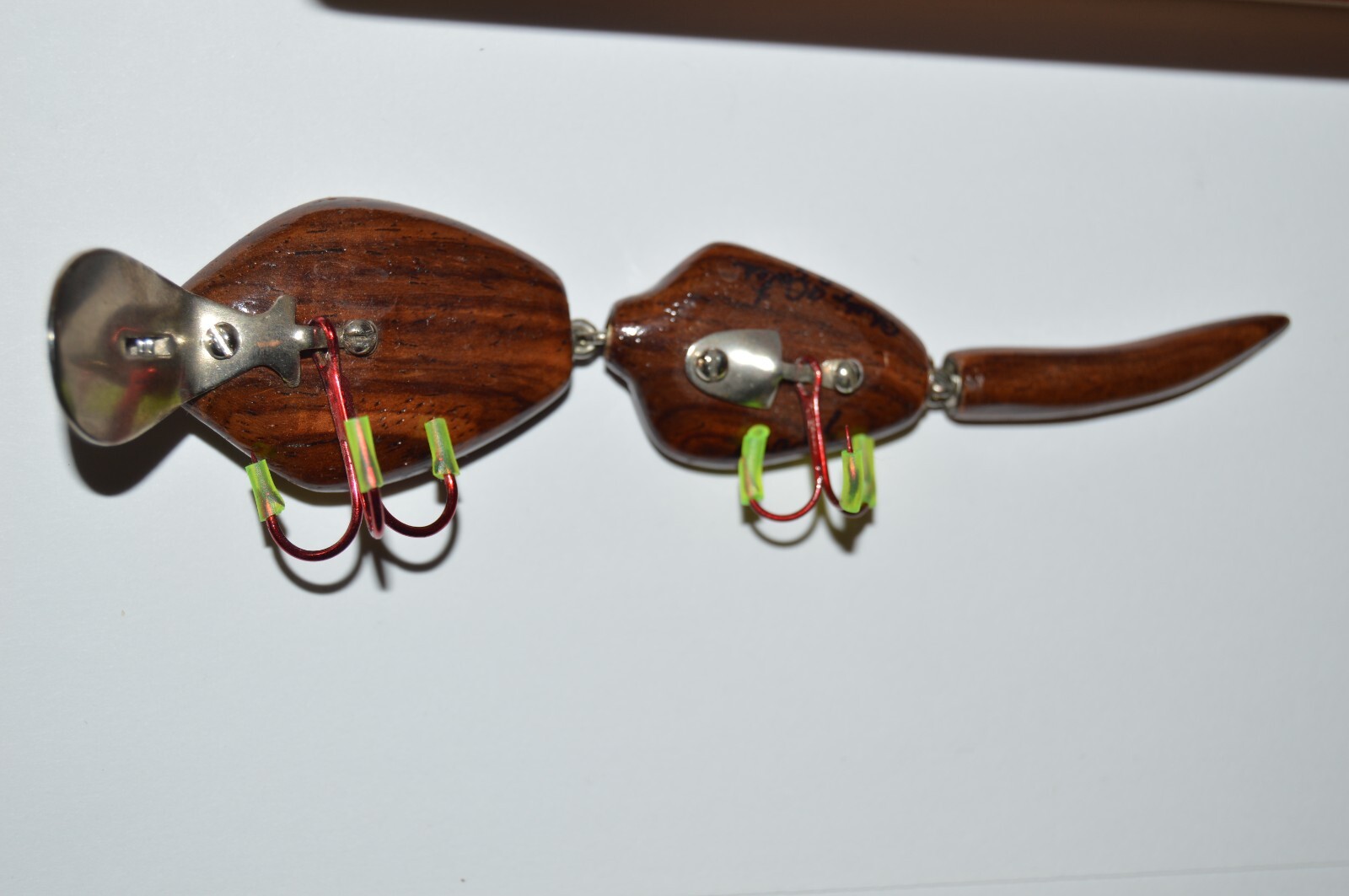 Phil Cates's hand carved custom fishing lure jointed zorro lucky-man ...