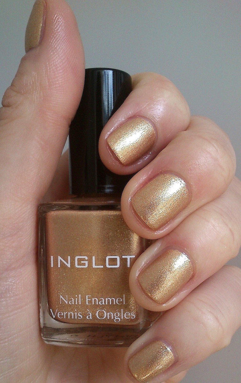 Inglot 224 Nail Enamel Polish High Gloss Metallic Gold Durable Full ...