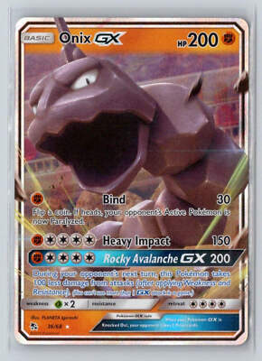 Pokemon Hidden Fates #36/68 Onix GX | eBay Australia