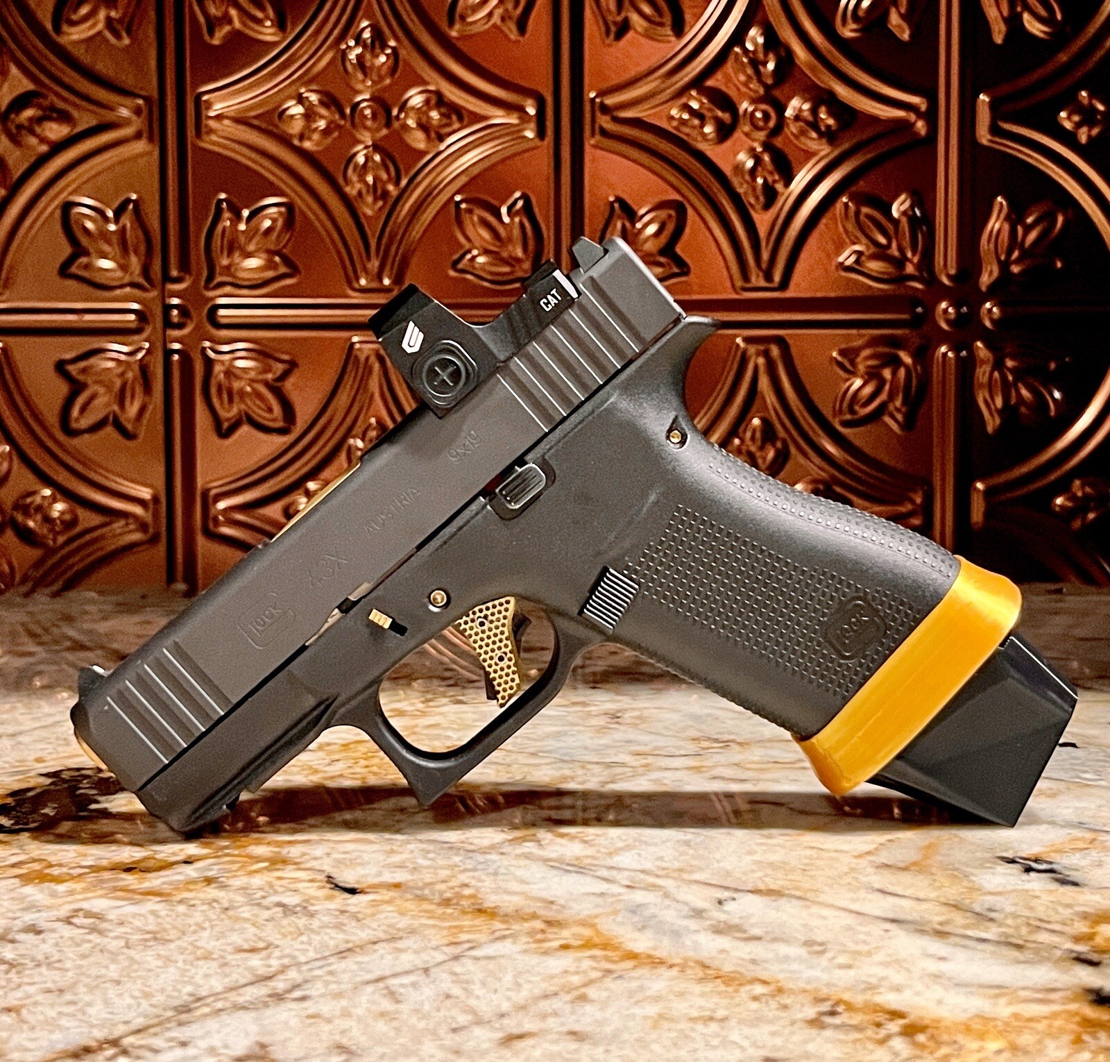 Plus 2 Magazine Base Pad Glock 48 43X +2 3D Printed. No Screws, Locks ...