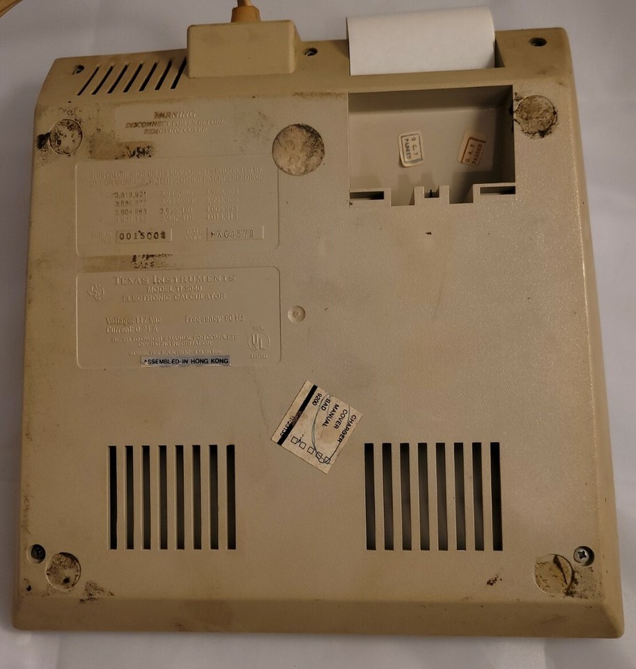 Original Texas Instruments TI-5040 Desktop Adding Machine Works. @118 ...