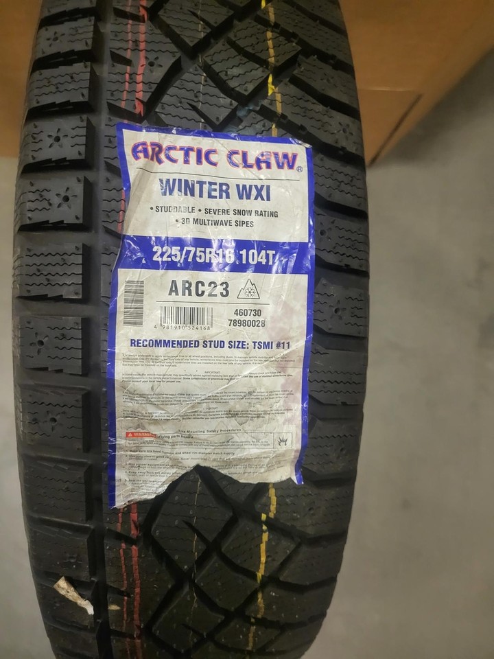 Arctic Claw Winter WXI 225/75R16 104T Single Tire DOT 2419 | eBay