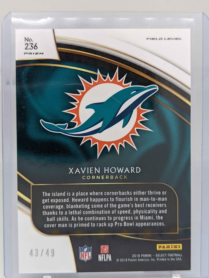 2018 Panini Select Xavien Howard Field Level Red Prizm 43/49 | eBay