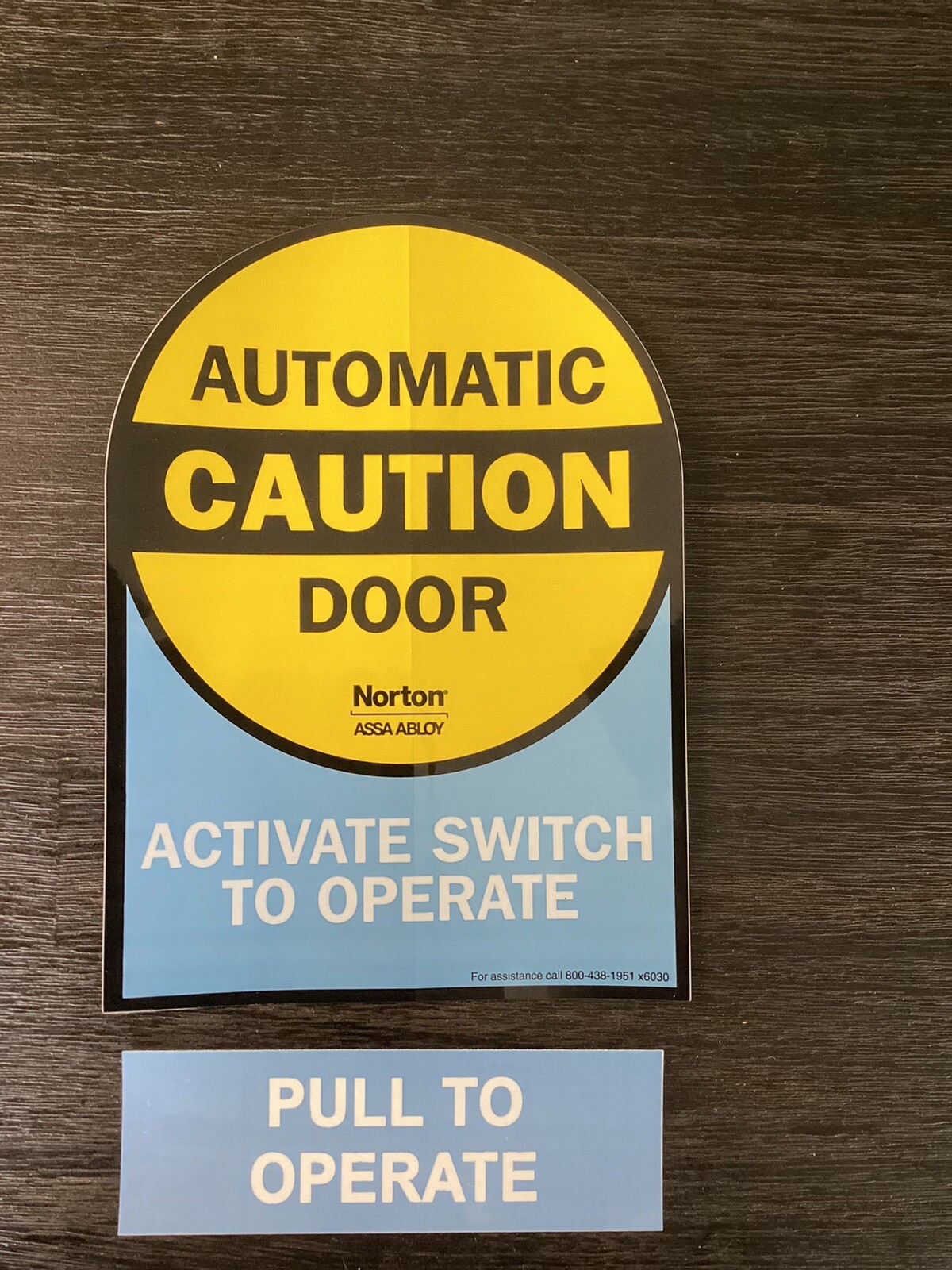 Caution Automatic Door Sticker Decal - Weatherproof - doors warning ...