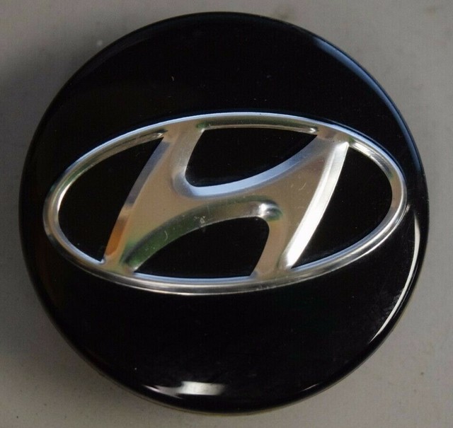 Set of Four (4) OEM Hyundai Center Hub Cap Black 52960-3x500 529603x500 ...