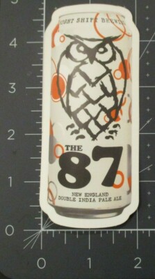 NIGHT SHIFT BREWING nightshift The 87 Owl STICKER decal craft beer ...