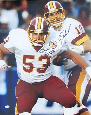 Jeff Bostic Jay Schroeder Dual Signed Washington Redskins 16x20 | eBay