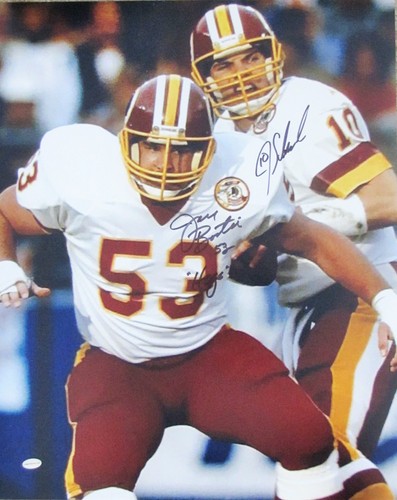 Jeff Bostic Jay Schroeder Dual Signed Washington Redskins 16x20 | eBay