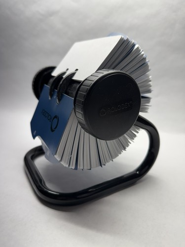 ROLODEX Open Rotary Card File - BLACK - Good Pre-Owned Condition | eBay