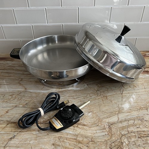 VTG Farberware 12 Inch Buffet Server Electric Fry Pan Model 335-A ...