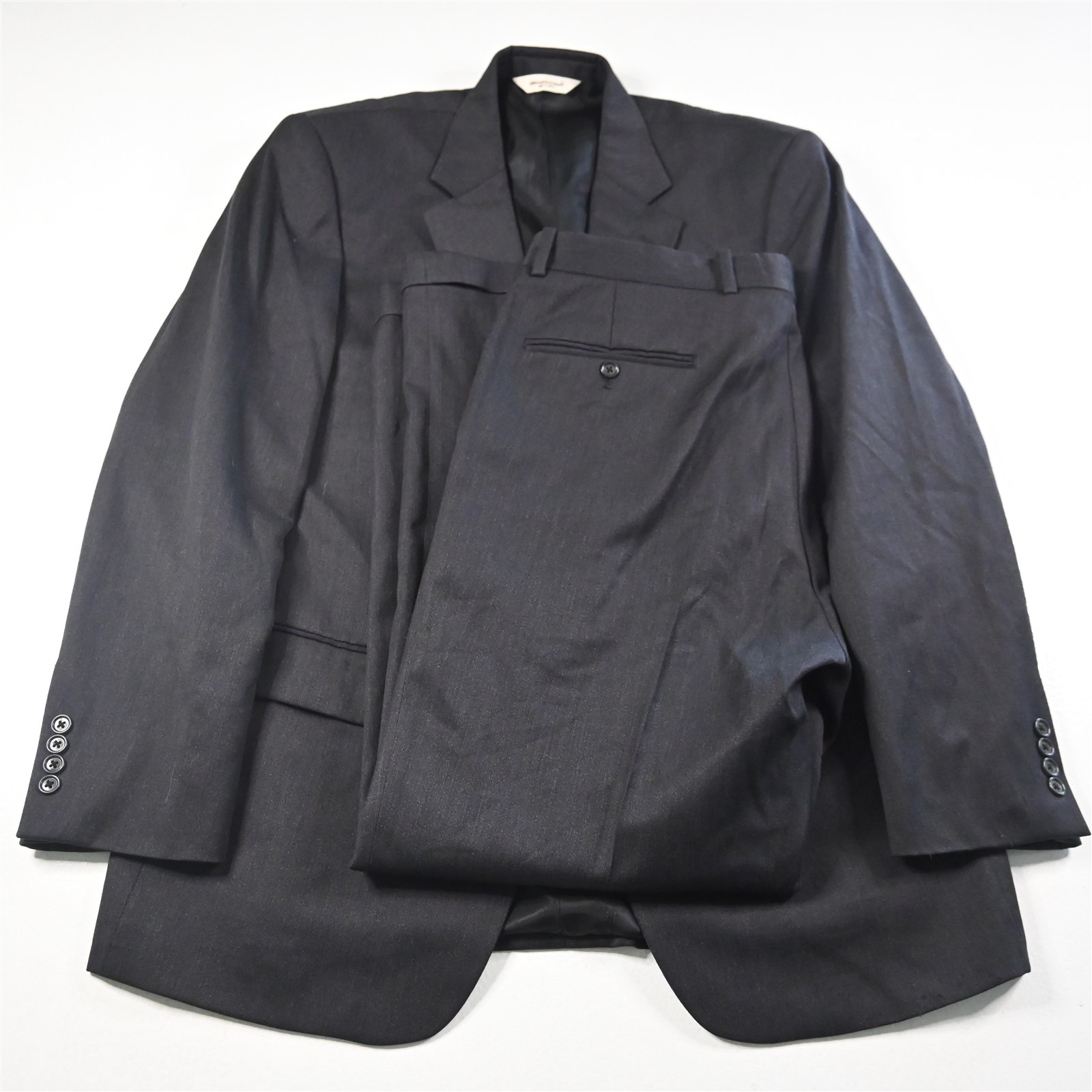 Pronto Uomo 43R 36x30 Gray 100% Wool Mens Jacket Pant… - Gem