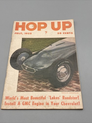 HOP UP magazine July 1952 #12 hot rod custom cars racing drag street ...