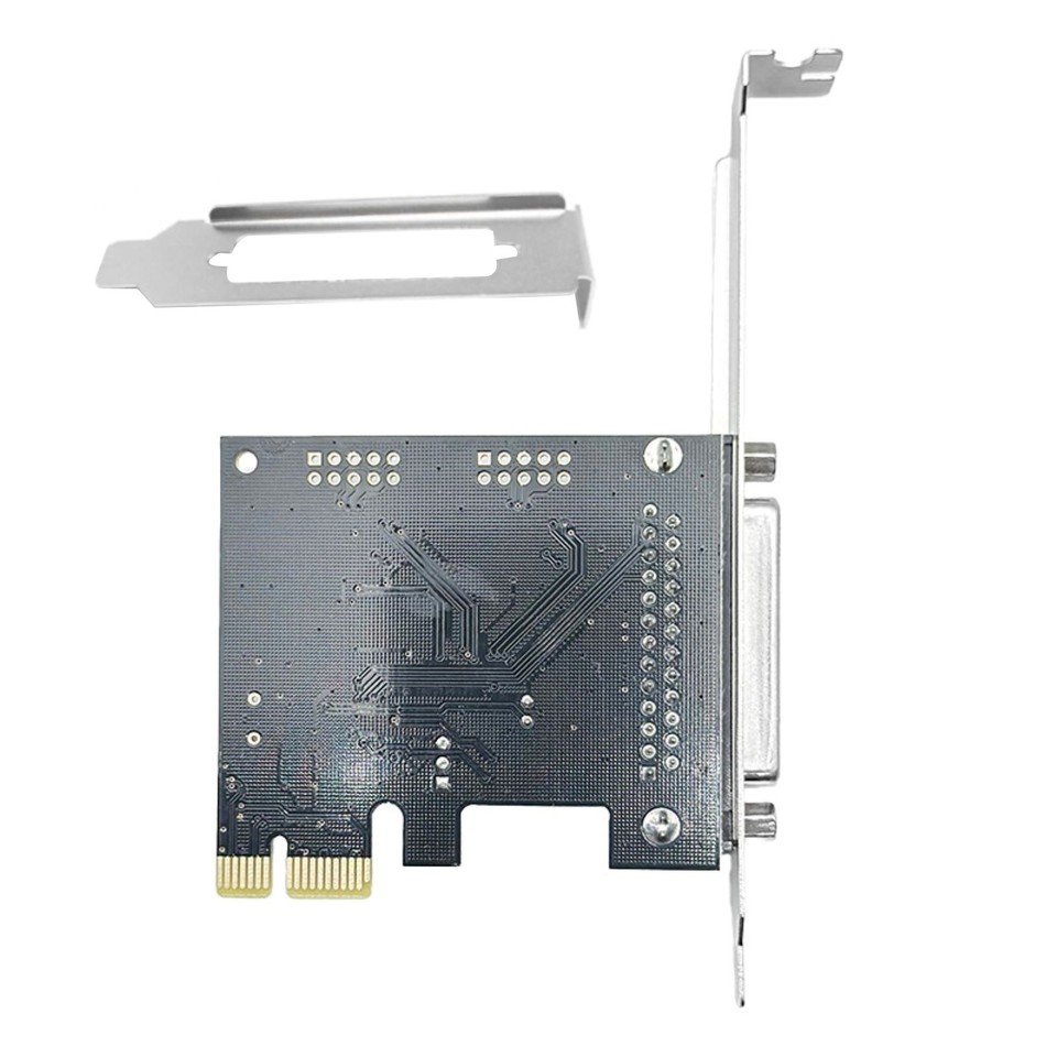 PCI-Express single parallel port card incorporates a built-in 16-Byte ...