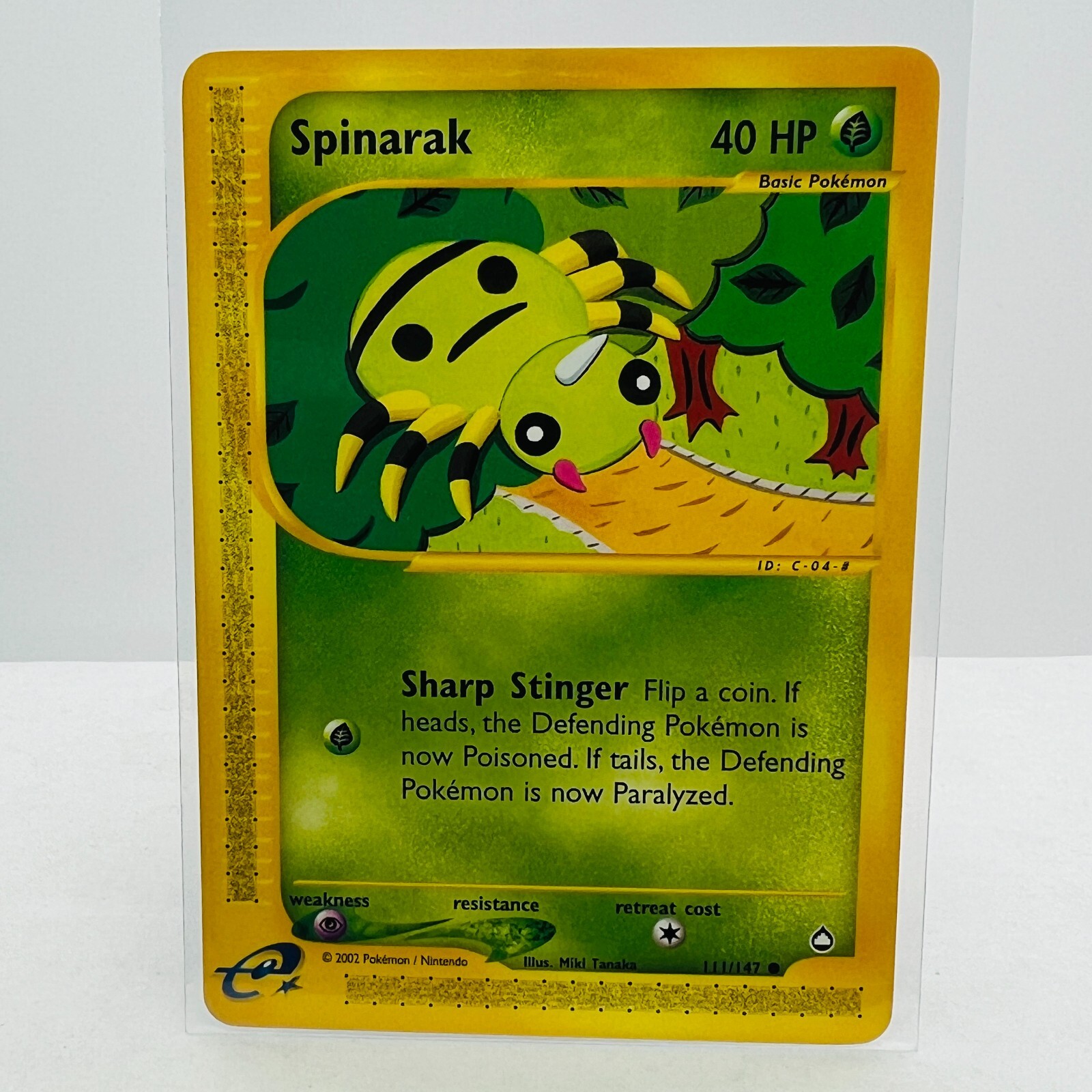 Pokémon Spinarak 111/147 Aquapolis WOTC TCG Pokemon Common Card NM-MT ...