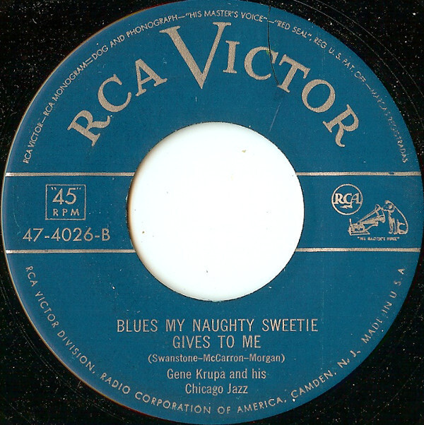 Gene Krupa & His Chicago Jazz - Panhandle Rag 1951 7" 47-4026 Very Good ...