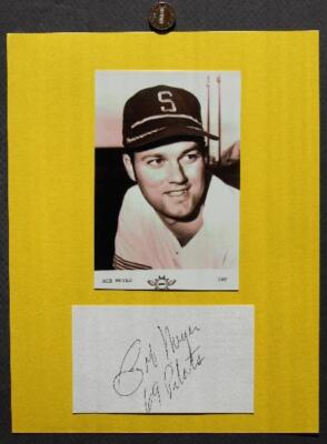 1969-70 Seattle Pilots star Bob Meyer signed autograph card & photo set ...