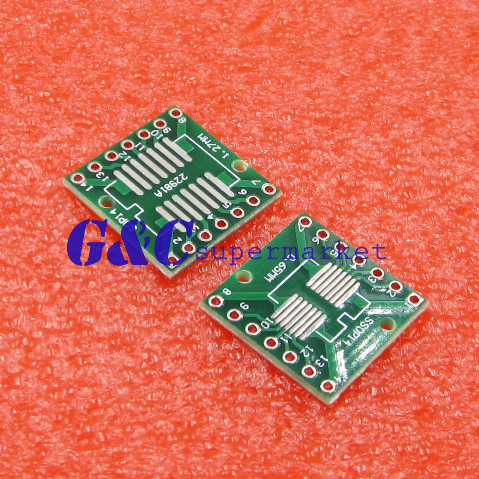 20PCS SOP14 SSOP14 TSSOP14 TO DIP 0.65/1.27/2.54mm Adapter PCB Board ...