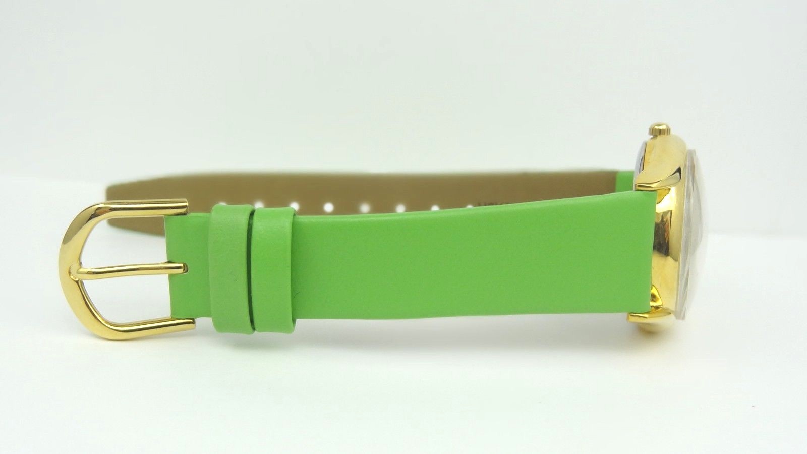 Whimsical C0140003 Frogs Light Green Leather Band Gold Tone Unisex ...