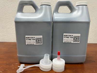 (2kg/2,000g) BULK Toner Refill for HP Q2612A 12A, Q2612X, 12X Canon 104 ...