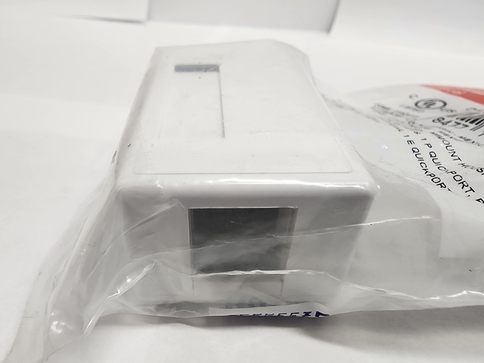 Leviton CAT 41089-1WP Quickport 1 - Port Plenum Surface Mount Housing ...