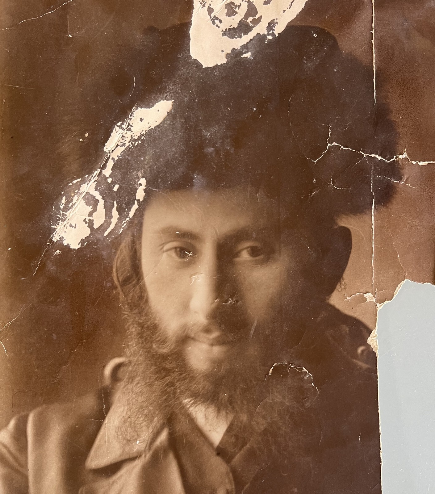 Judaica Jewish old Black and white Photo (35.5cm) Rabbi Menachem Mendel ...