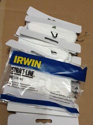 9pk IRWIN 64550 STRAIT-LINE REPLACEMENT STRING/LINE CHALK/REEL - 50 ...